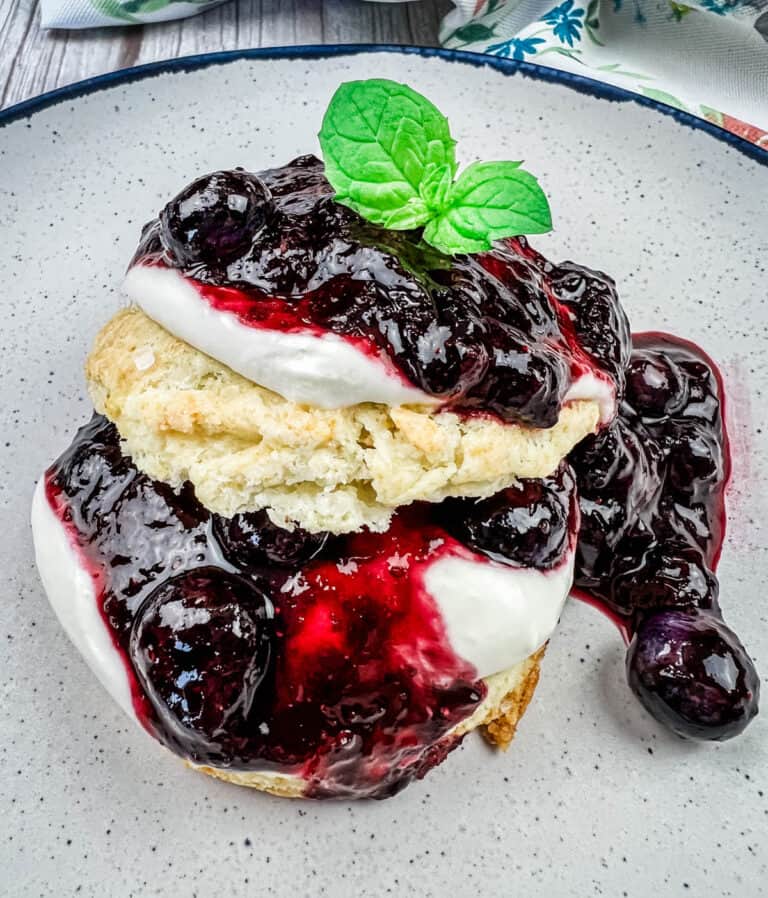 Blueberry Shortcake - Retro Recipe Book