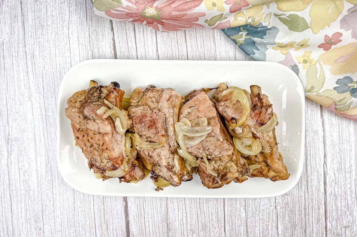 Oven Baked Ribs - Retro Recipe Book