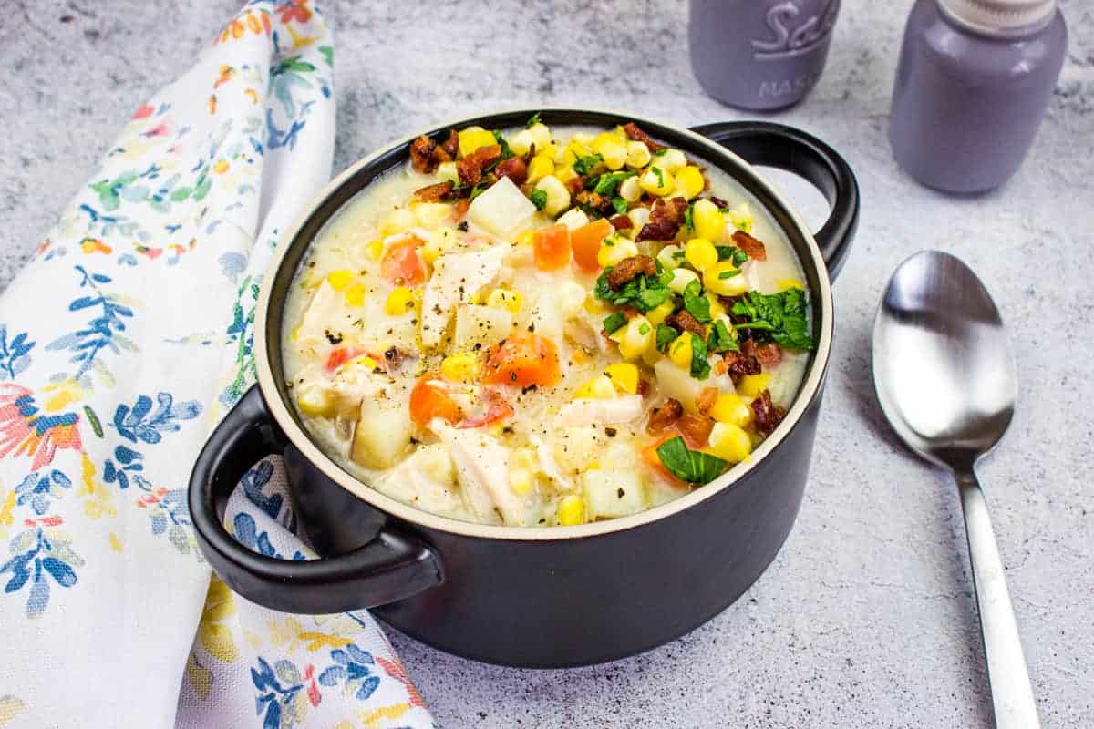 Easy Turkey And Corn Chowder - Retro Recipe Book