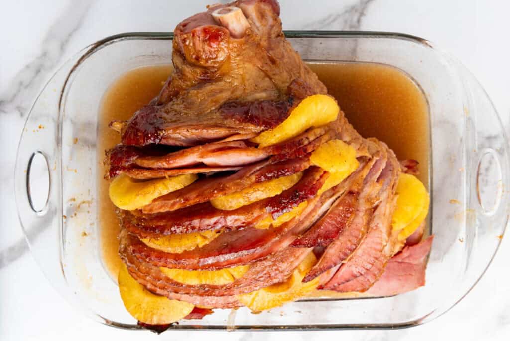 Brown Sugar Pineapple Ham - Retro Recipe Book