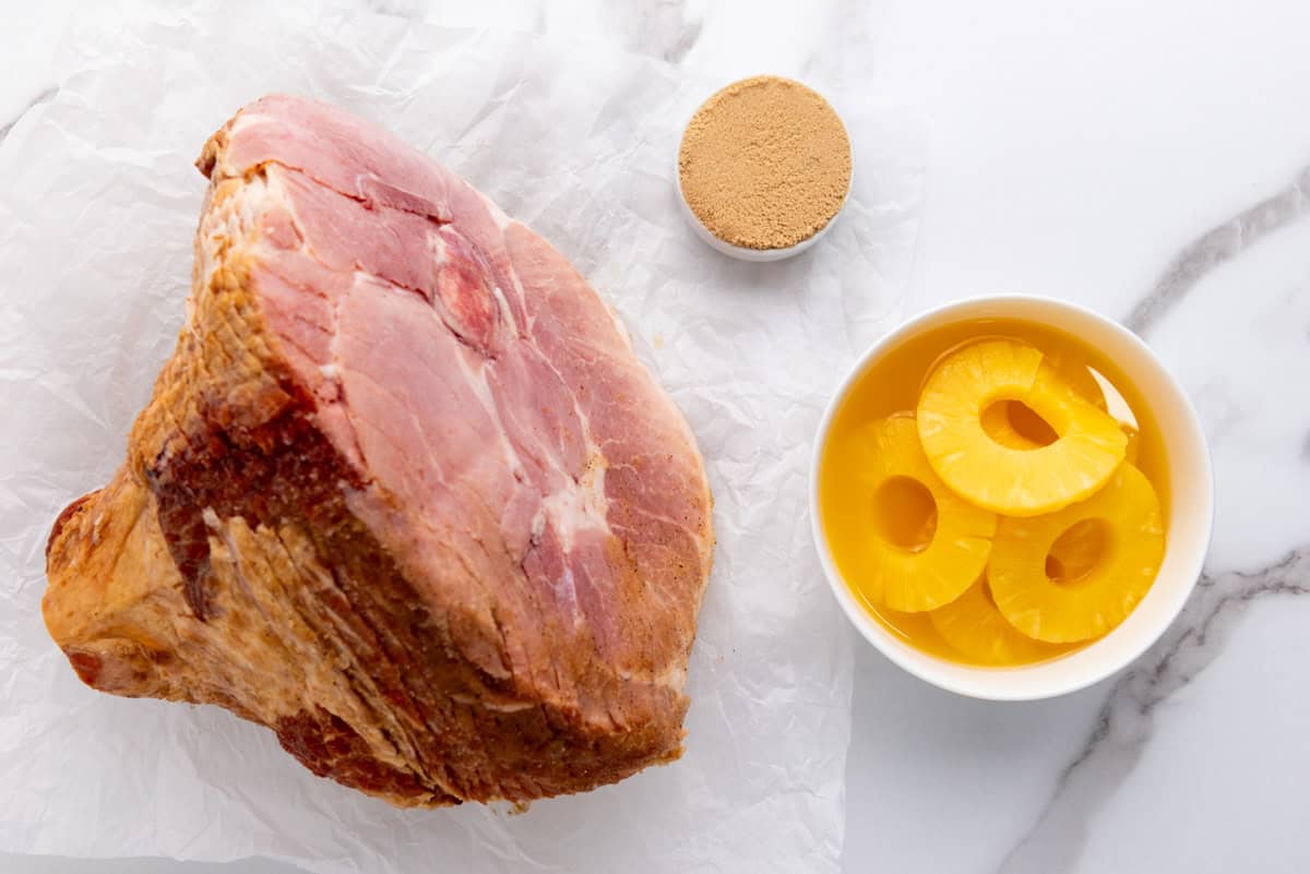 Brown Sugar Pineapple Ham - Retro Recipe Book