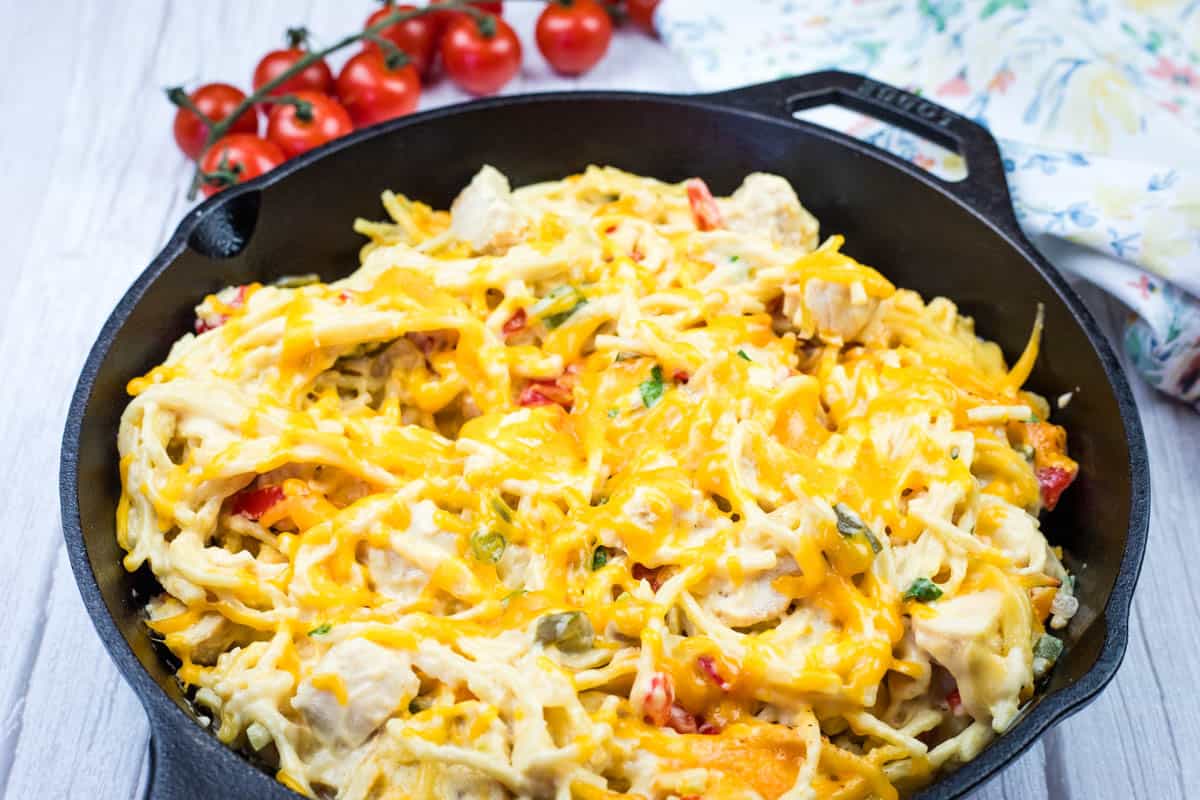 Classic Chicken Spaghetti With No Mushrooms