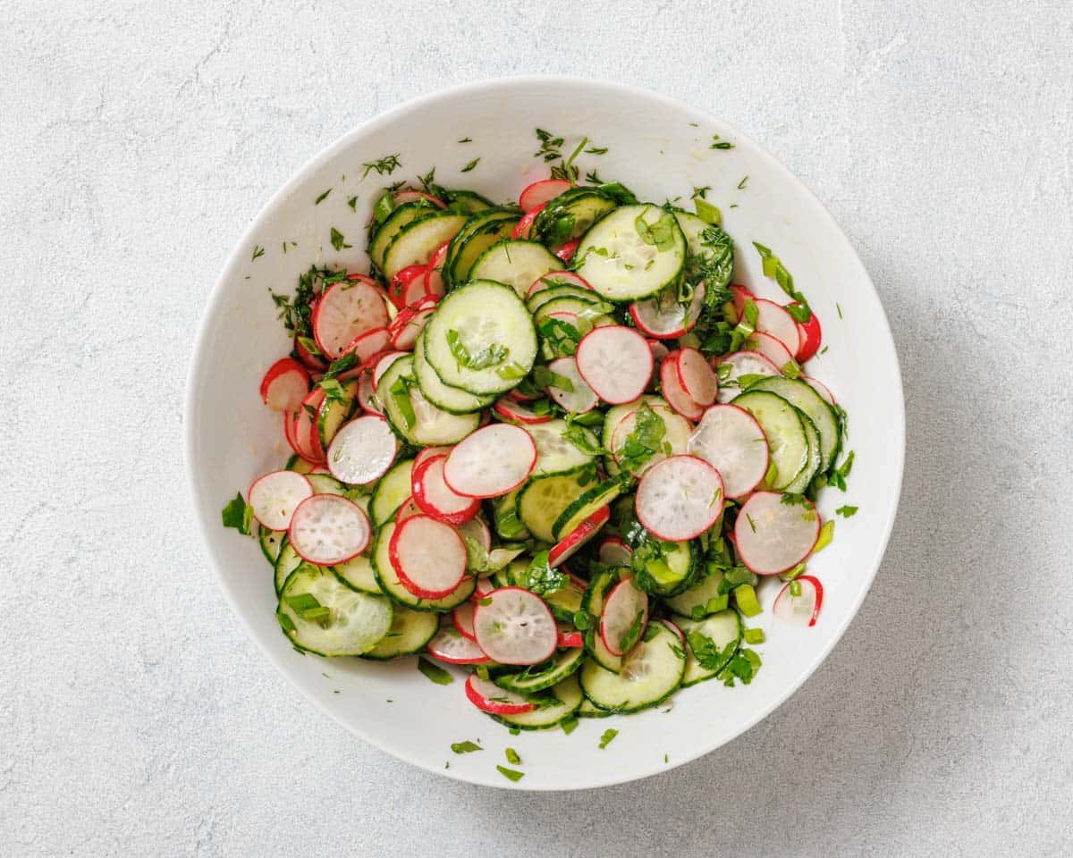 Radish Salad (Dairy Free) - Retro Recipe Book