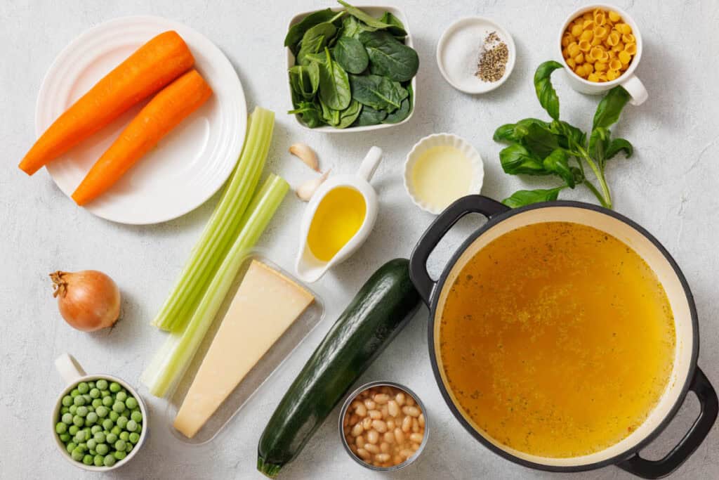 Spring Minestrone - Retro Recipe Book