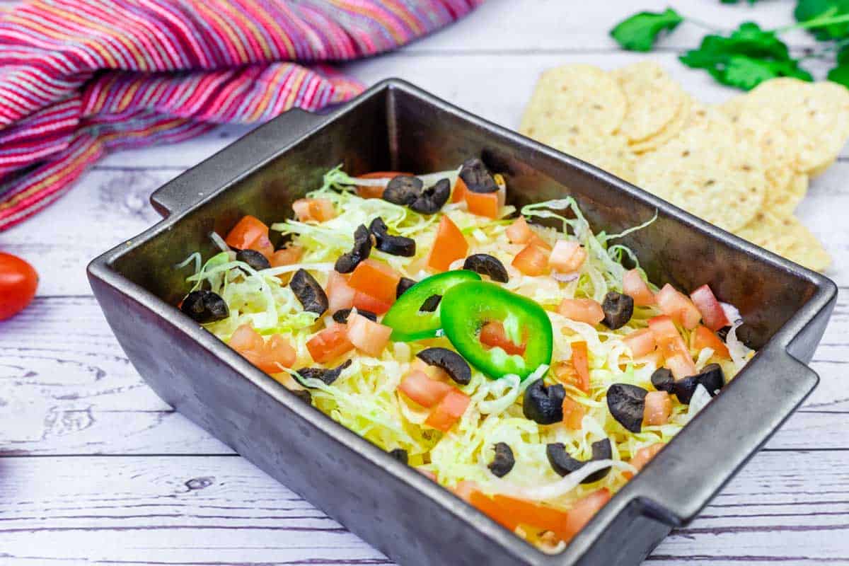 Tex-Mex Taco Dip - Retro Recipe Book